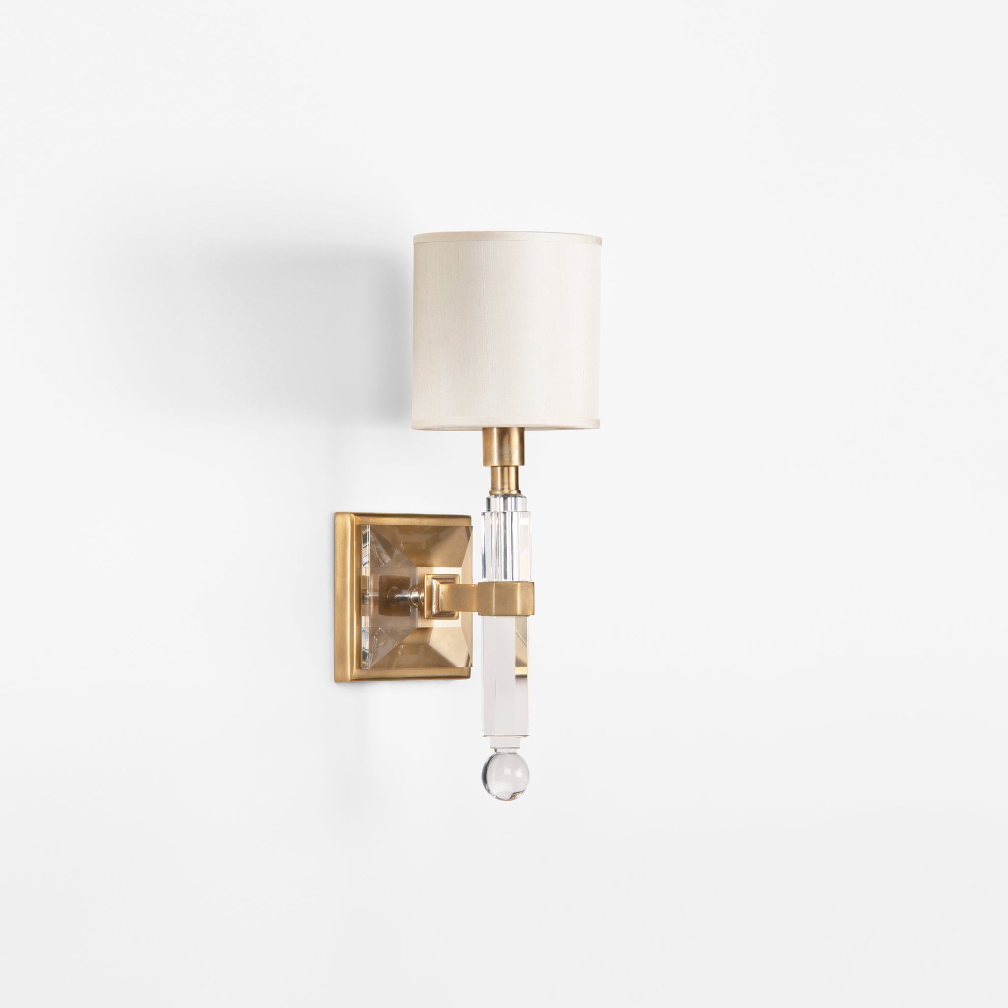 SOLA brass & crystal sconce – Decorative Crafts