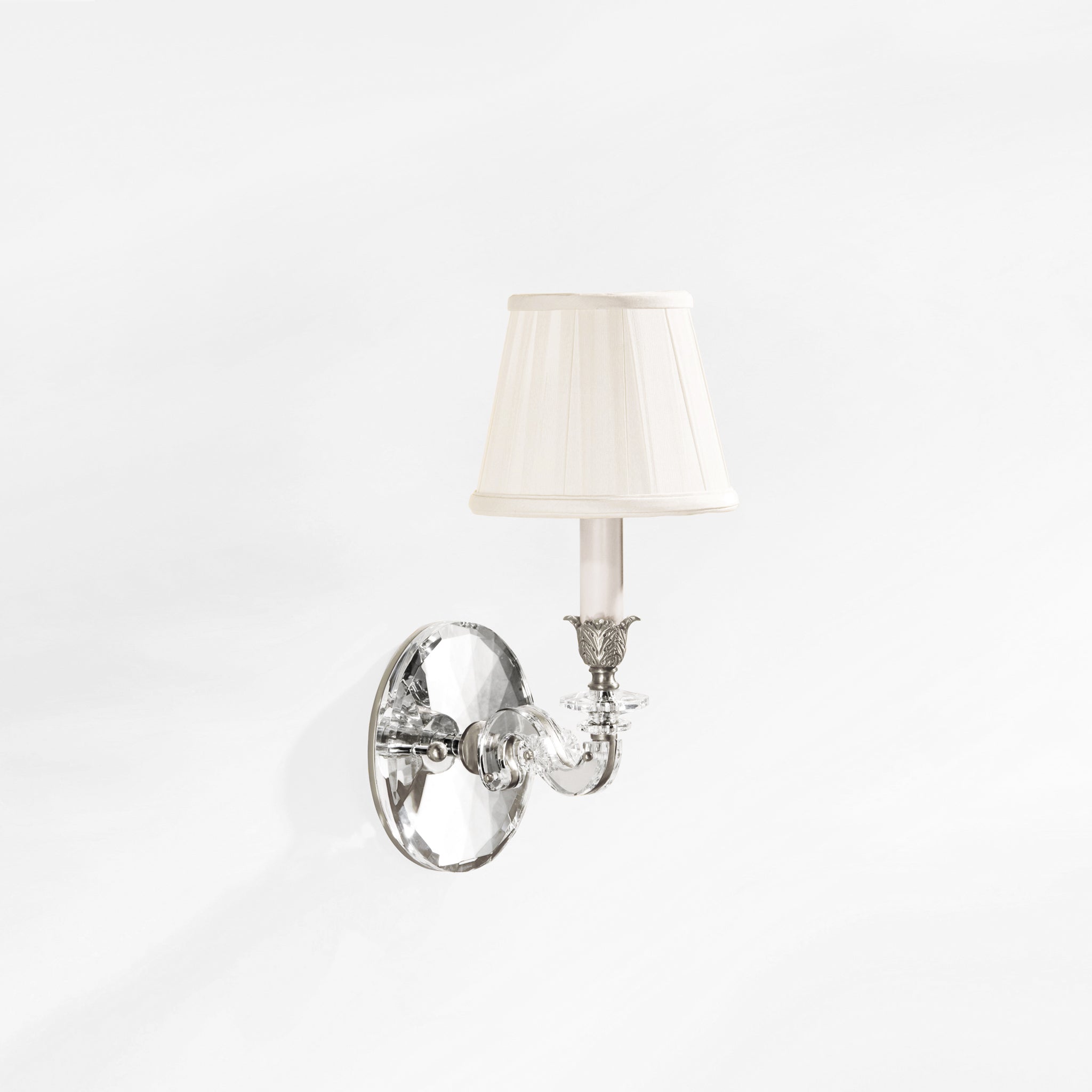 NEMA nickel & crystal sconce – Decorative Crafts
